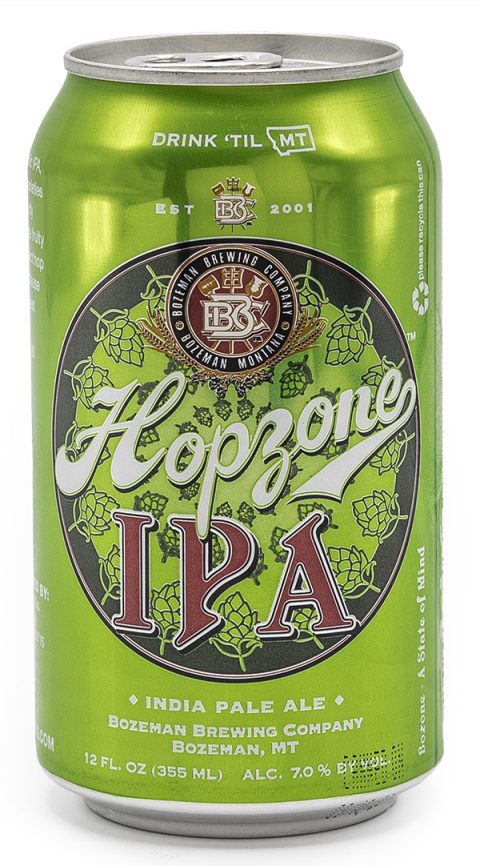 Hopzone IPA - Bozeman Brewing Company